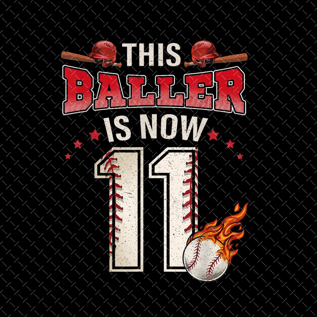 11th Birthday Baseball PNG Birthday Baseball Boy Png 11 - Etsy