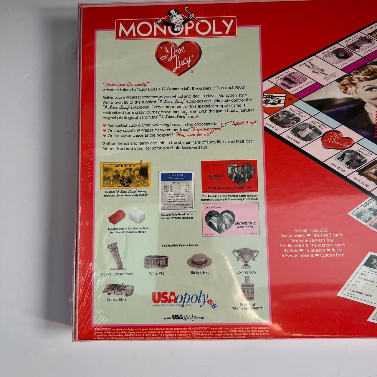 Vintage i Love Lucy Monopoly 50th Anniversary - Etsy