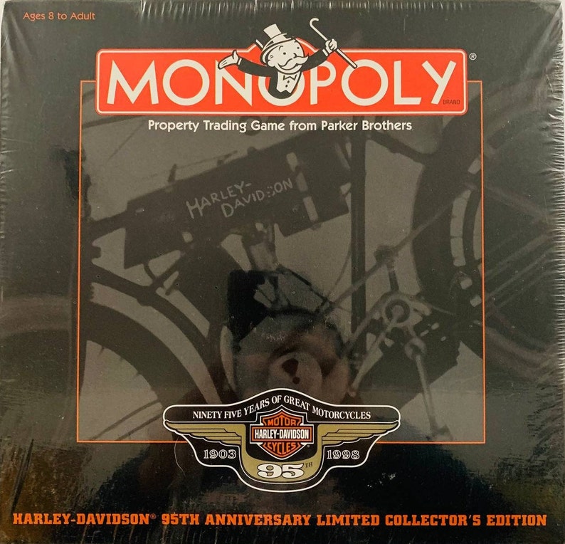 Vintage Monopoly Harley Davidson 95th Anniversary Board Game - Etsy