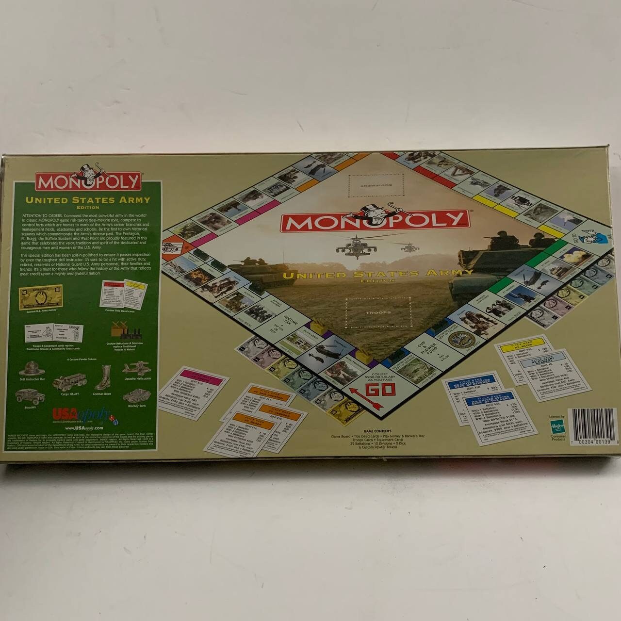 Vintage Monopoly United States Army Edition 2002 Hasbro Board Game ...