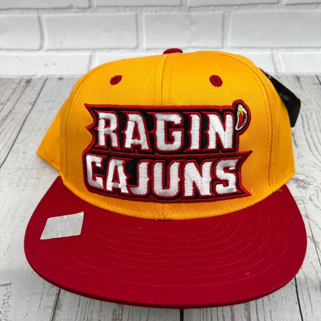 Vintage Louisiana Lafayette Ragin' Cajuns Eclipse Hat Snap Back Cap New ...