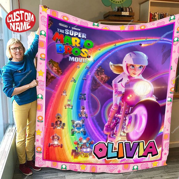 Princess Peach Blankets - Etsy