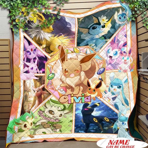 Eevee Evolutions Blanket - Etsy