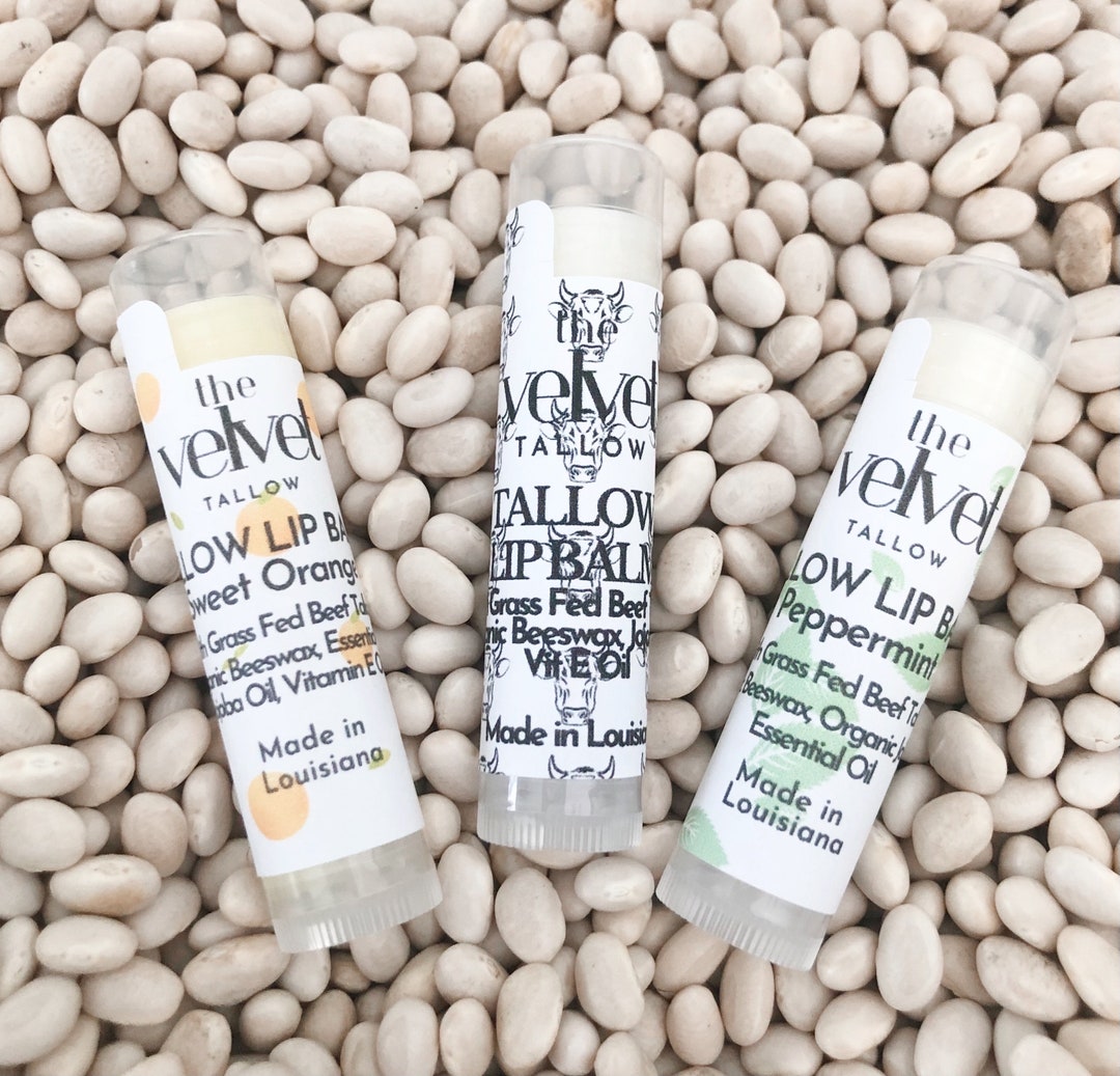 CARNIVORE Tallow Lip Balm, Sweet Orange EO, Made From Luxurious Beef ...