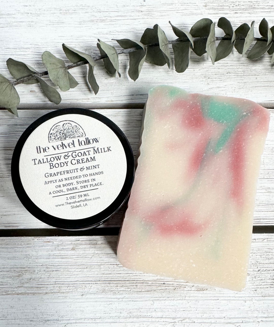 Tallow & Goat Milk Body Cream With Tallow and Goat Milk Soap Set ...