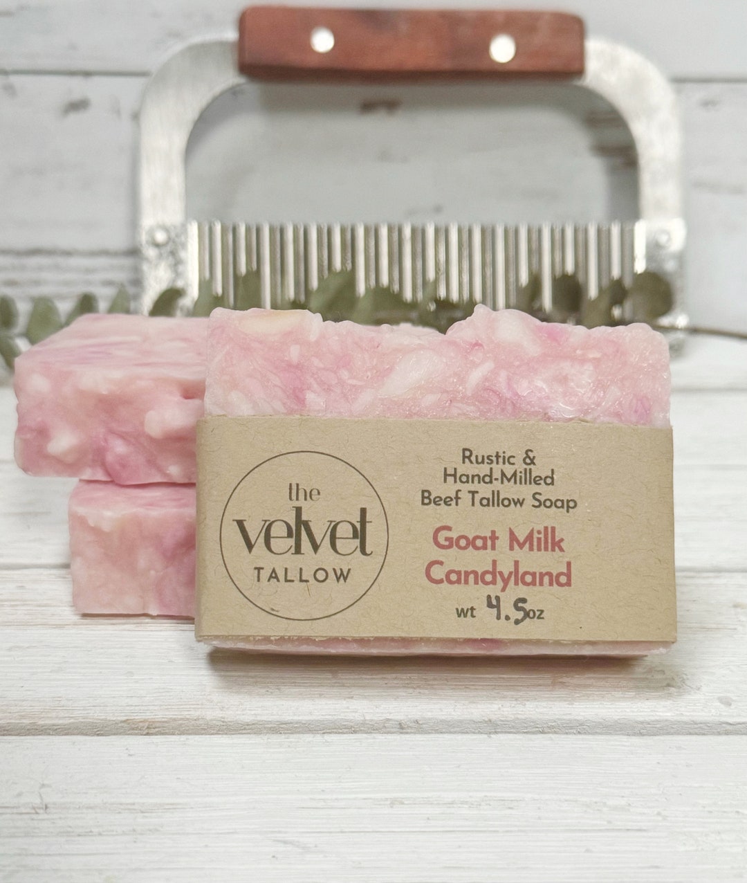 Tallow Soap Bar With Goat Milk, Scented With Sweet Orange, May Chang ...