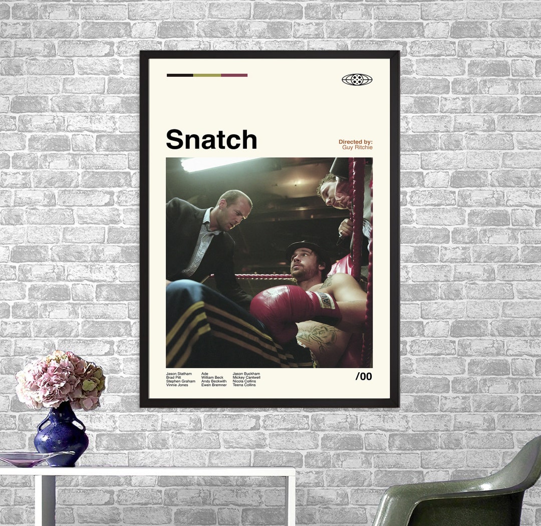 Snatch Poster Guy Ritchie Minimalist Movie Poster Vintage - Etsy