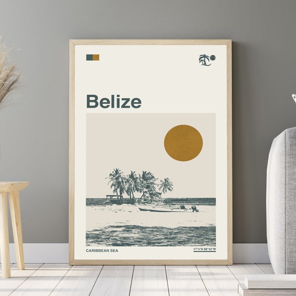 Belize Poster - Etsy
