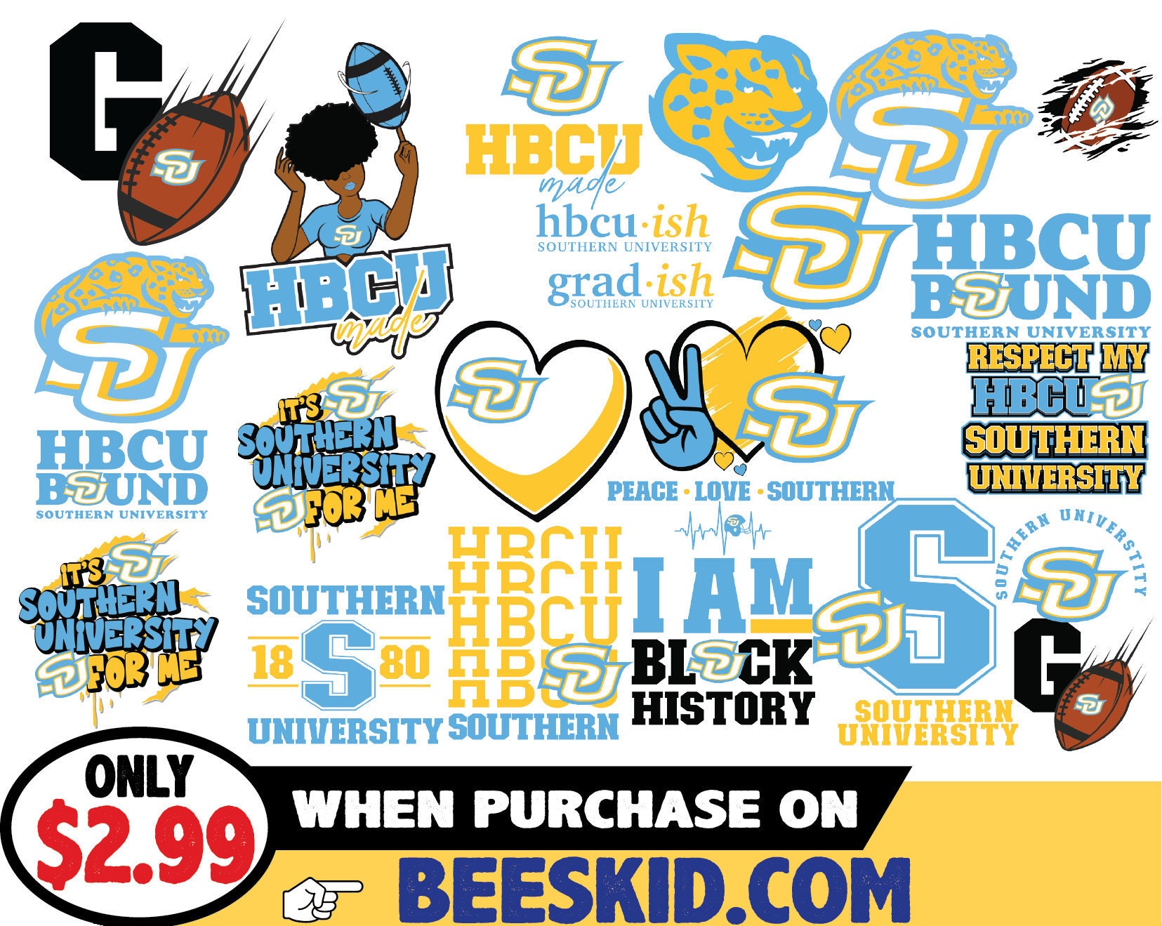 Southern University Svg Hbcu Svg Collections Hbcu Svg - Etsy