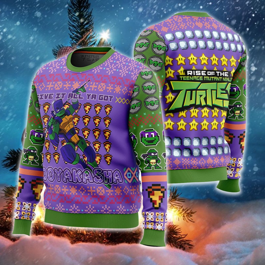 Teenage Mutant Ninja Turtle TMNT Christmas Ugly Christmas - Etsy