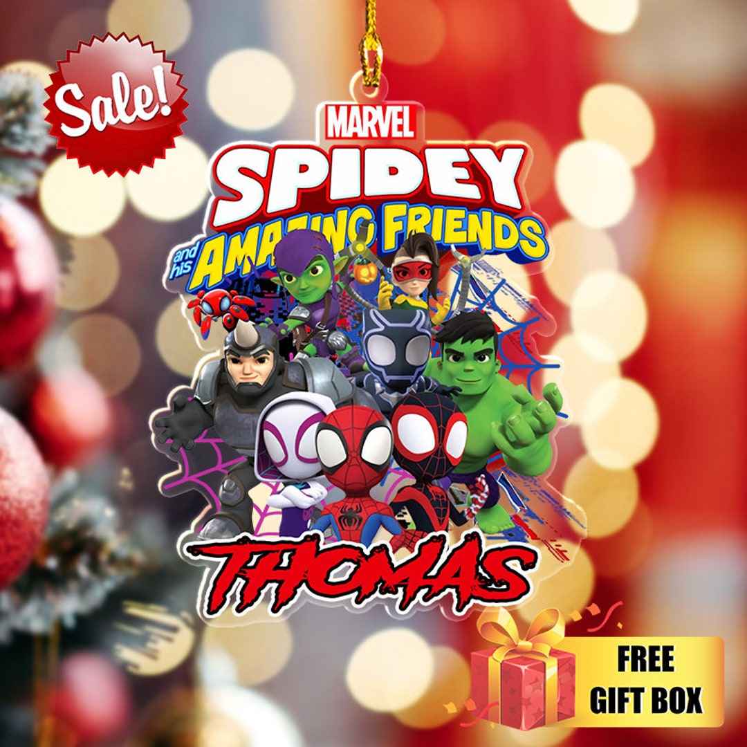 Personalized Spidey and His Amazing Friends Ornament Custom - Etsy