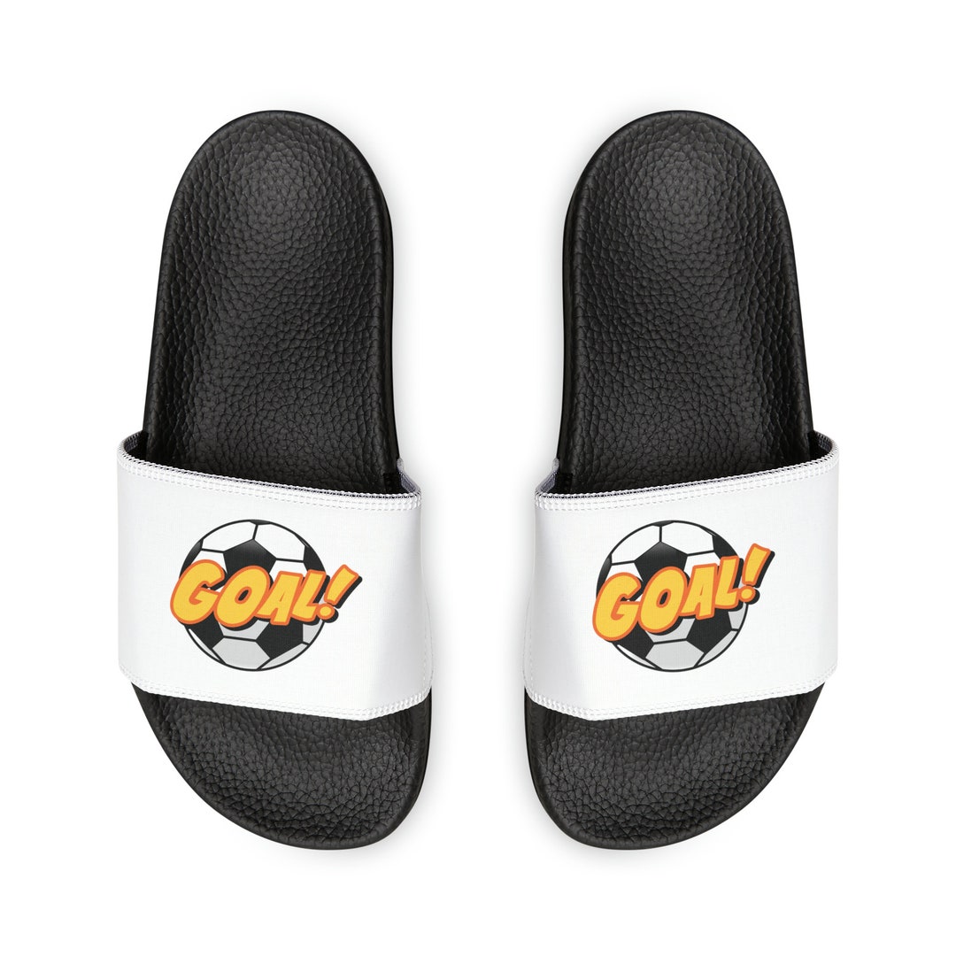 Kid's Soccer Slides Football / Soccer Team Slip-on Shoes - Etsy