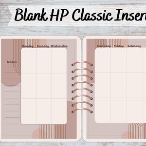 Boho Happy Planner Classic Printable | Weekly Vertical Insert | Undated ...