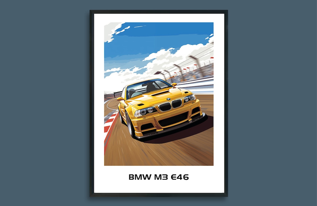 BMW M3 Travel Style Poster Print Wall Art - Etsy