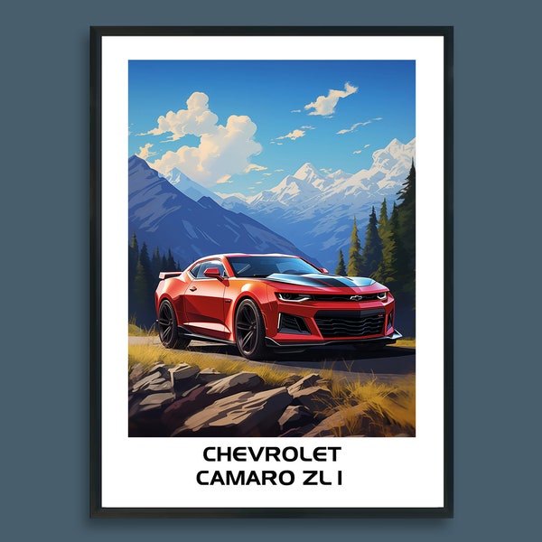 Chevrolet Camaro Zl1 Canvas - Etsy