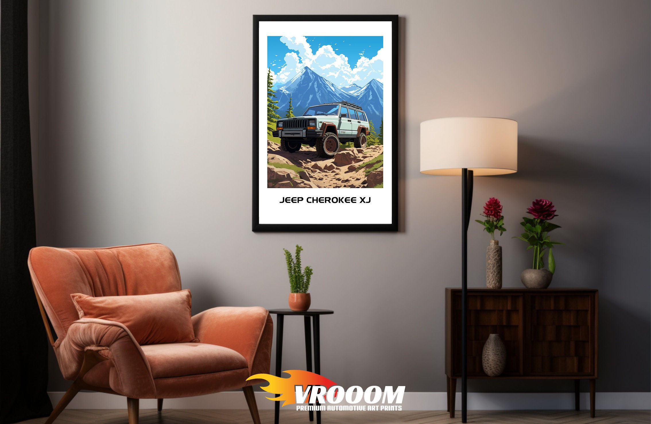 Jeep Cherokee XJ Travel Style Poster Print Wall Art - Etsy