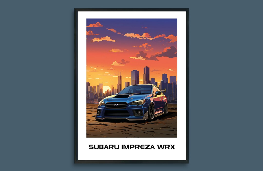 Subaru Impreza WRX Travel Style Poster Print Wall Art - Etsy