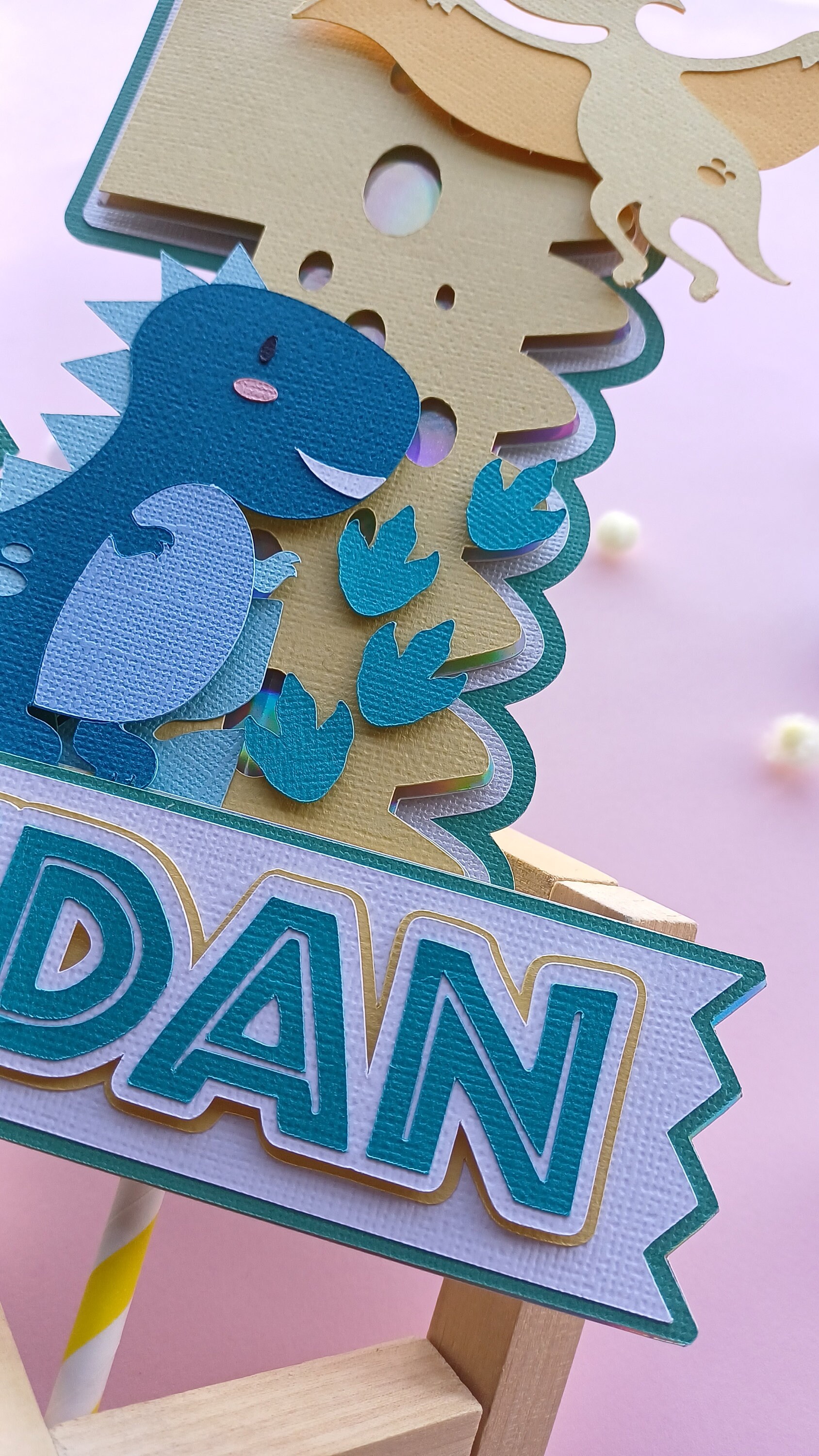 Number 1 - Dinosaur Birthday Cake Topper .svg & Silhouette Studio Cut ...