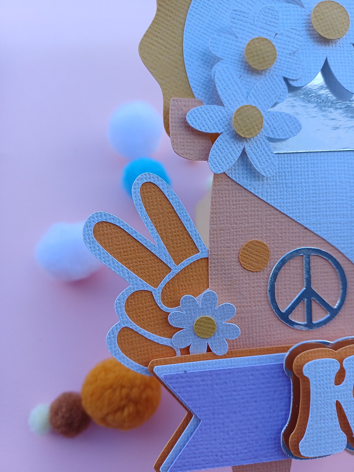 Retro Groovy Birthday Cake Topper SVG & Silhouette Studio Cut - Etsy ...