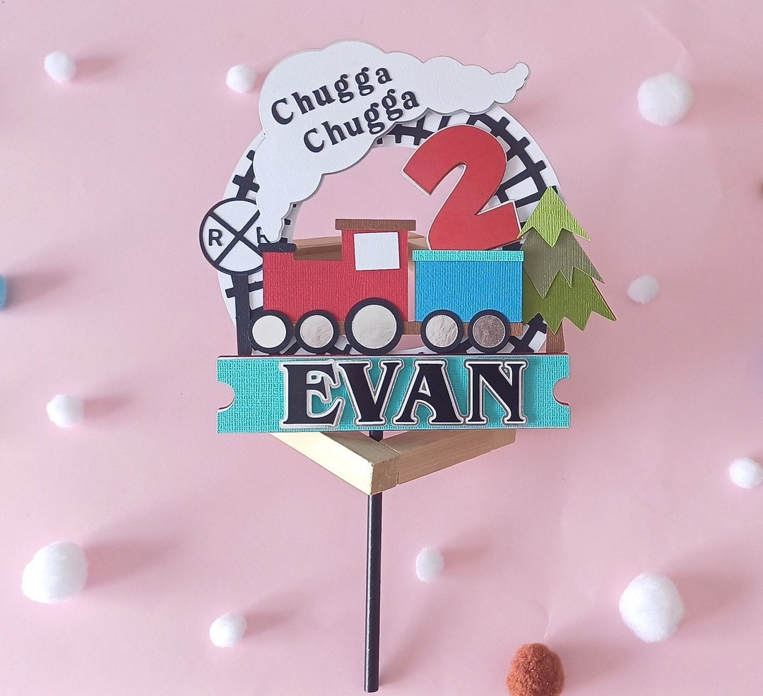 Train Digital Cake Topper File .svg & Silhouette Studio Cut Files ...