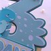 Number 3 Dinosaur Birthday Cake Topper .svg & Silhouette Studio Cut ...