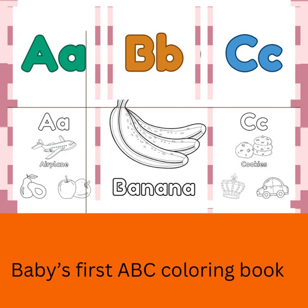Customized Pink My First ABC Baby Book - Etsy