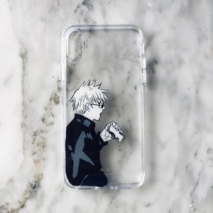 Custom Phone Case | Jujutsu Kaisen Gojo | Glass Painting | Anime Gift ...