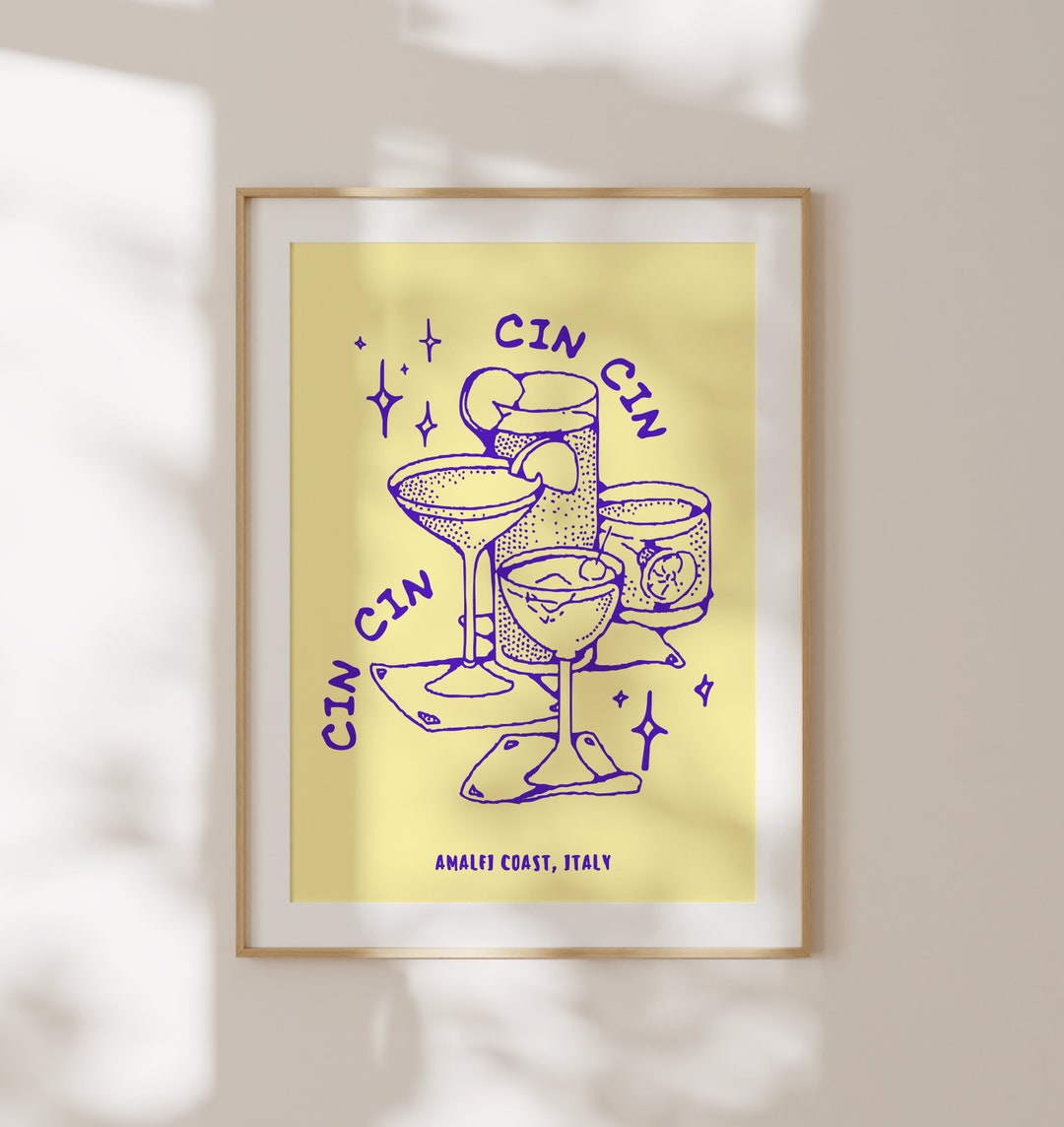 Cin Cin Print Aperol Spritz Print Poster Italy Poster Cheers Print Ciao ...