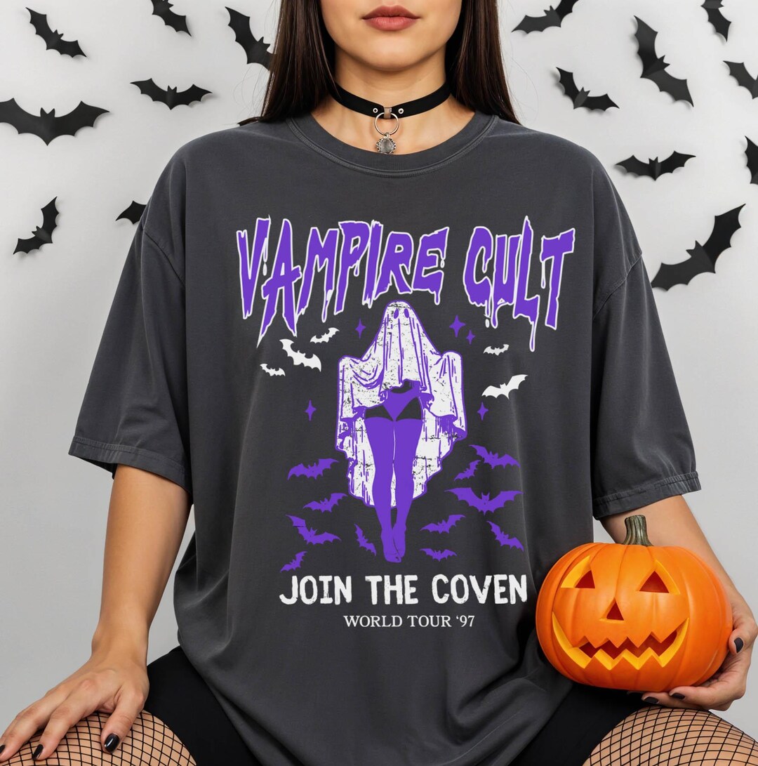 Vintage Vampire Shirt Vampires Shirt Dracula Shirt Gothic Clothes Goth ...