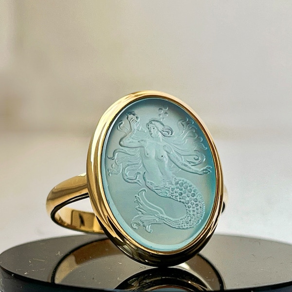 Chalcedon ring - Etsy.de