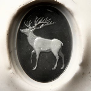 Bespoke Deer Intaglio Ring Signet Ring Agate With Engraving 13x18mm ...