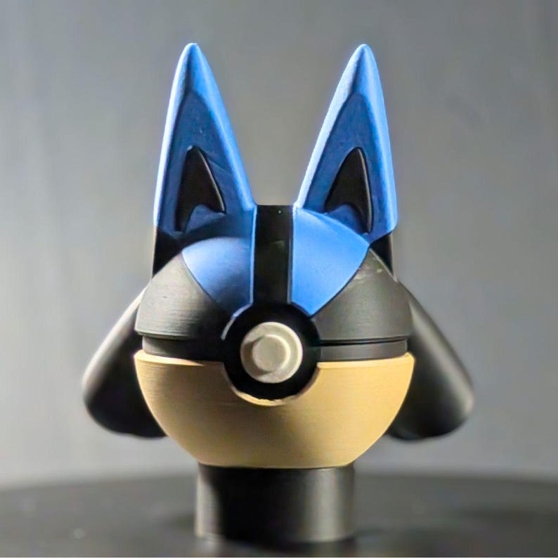 Lucario Pokeball, Pokemon Inspired Collectable Gift Decor - Etsy