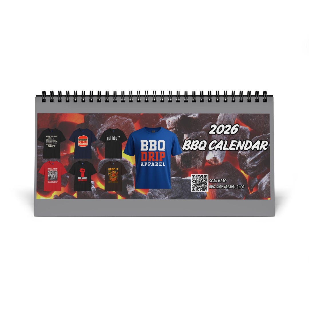 2026 BBQ Desktop Calendar - Etsy