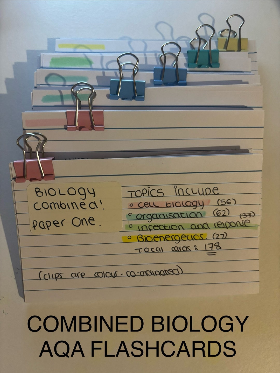AQA GCSE Combined Biology Paper 1 Revision Flashcards - Etsy