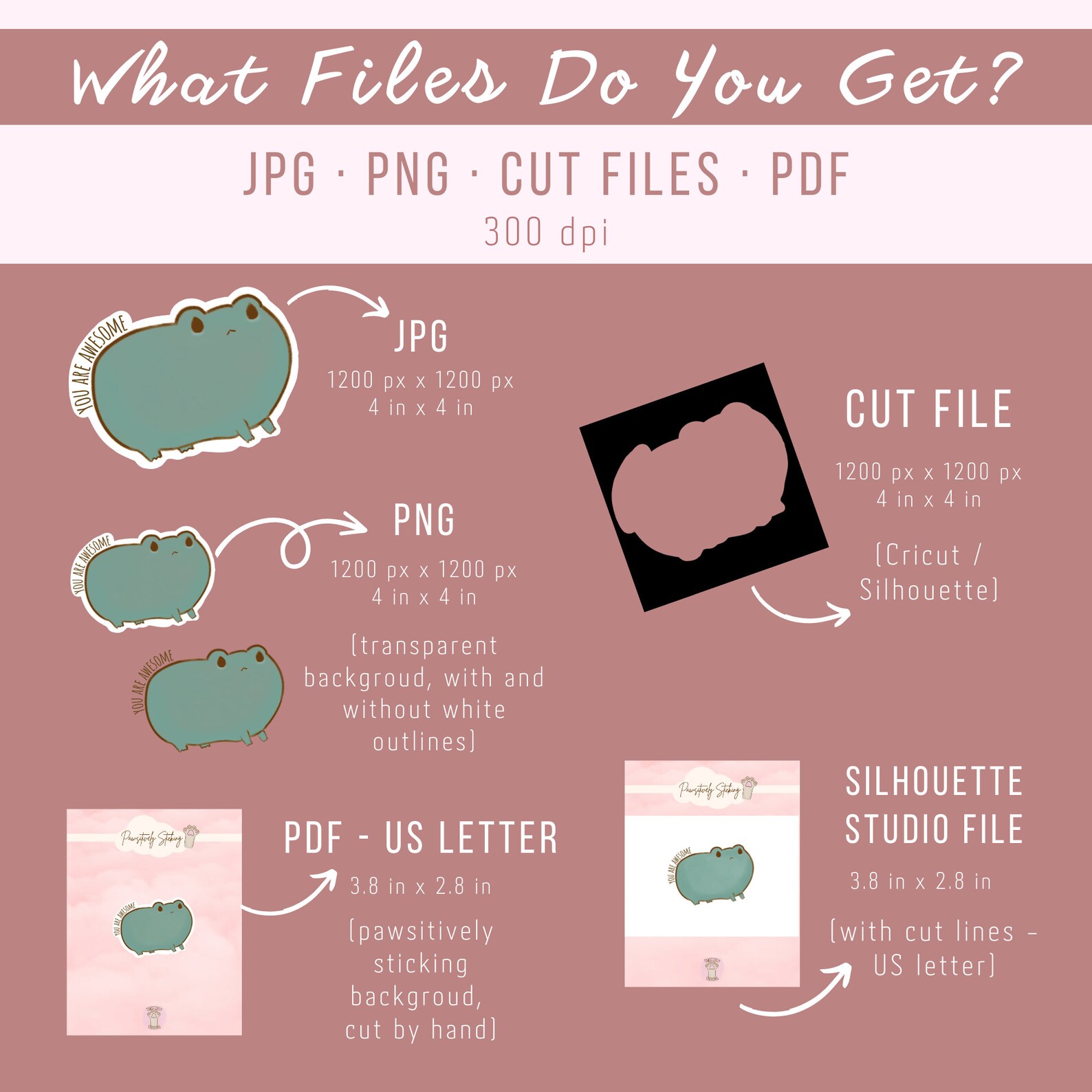 Frog Kawaii Printable Selfcare Sticker Cute Frog Sticker Selfcare ...