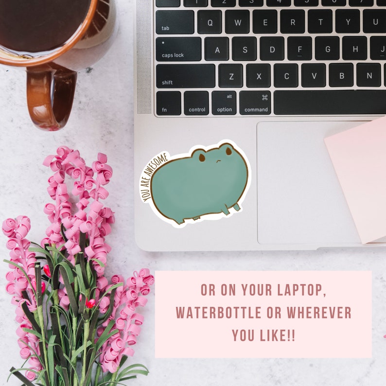 Frog Kawaii Printable Selfcare Sticker Cute Frog Sticker Selfcare ...