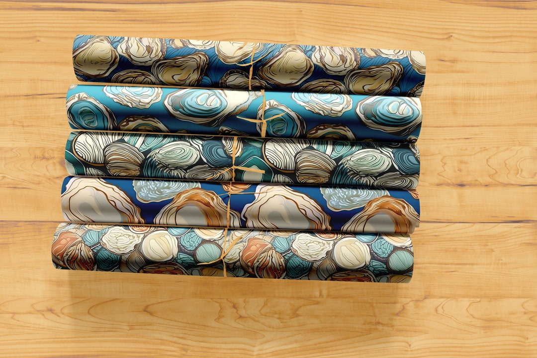 Undersea Delights oysters 5 Pack Bundle Printable Paper Patterns ...