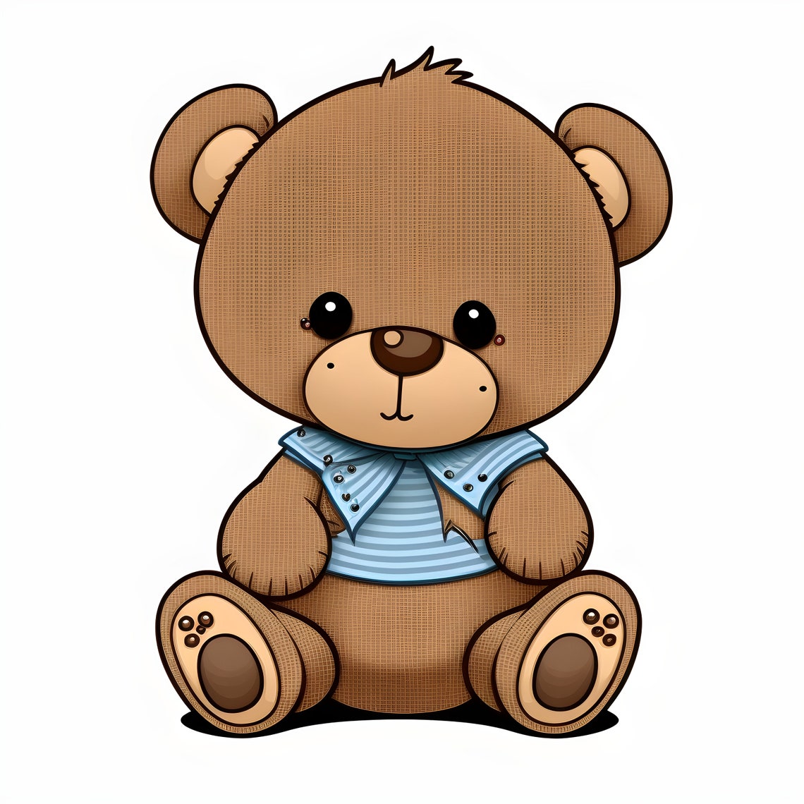 Cute Teddy Bear Clipart - Etsy