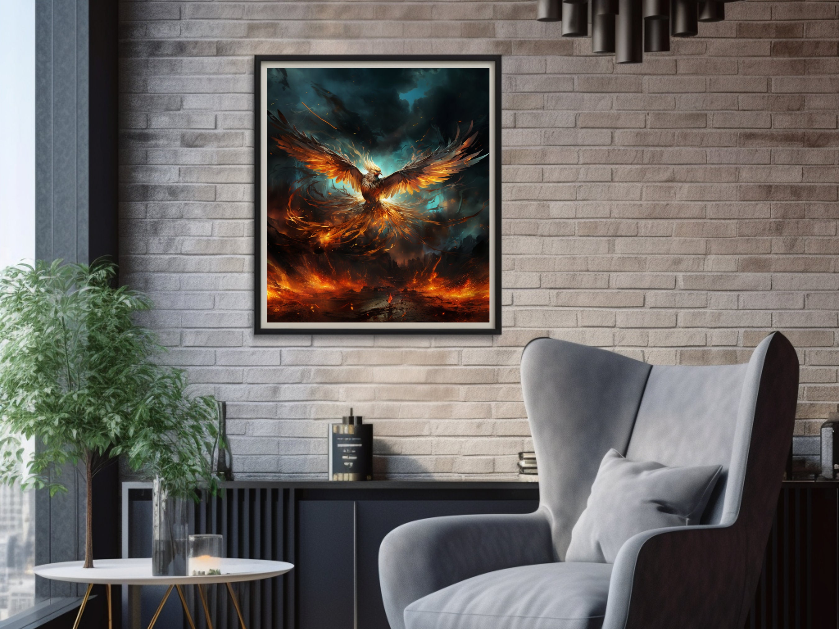 Printable Fantasy Pheonix Wall Art - Etsy