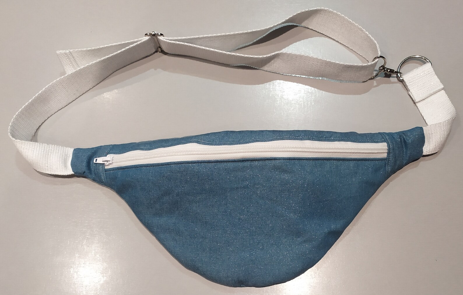 Upcycled Fanny Pack in Glittery Denim With Multi-colored - Etsy