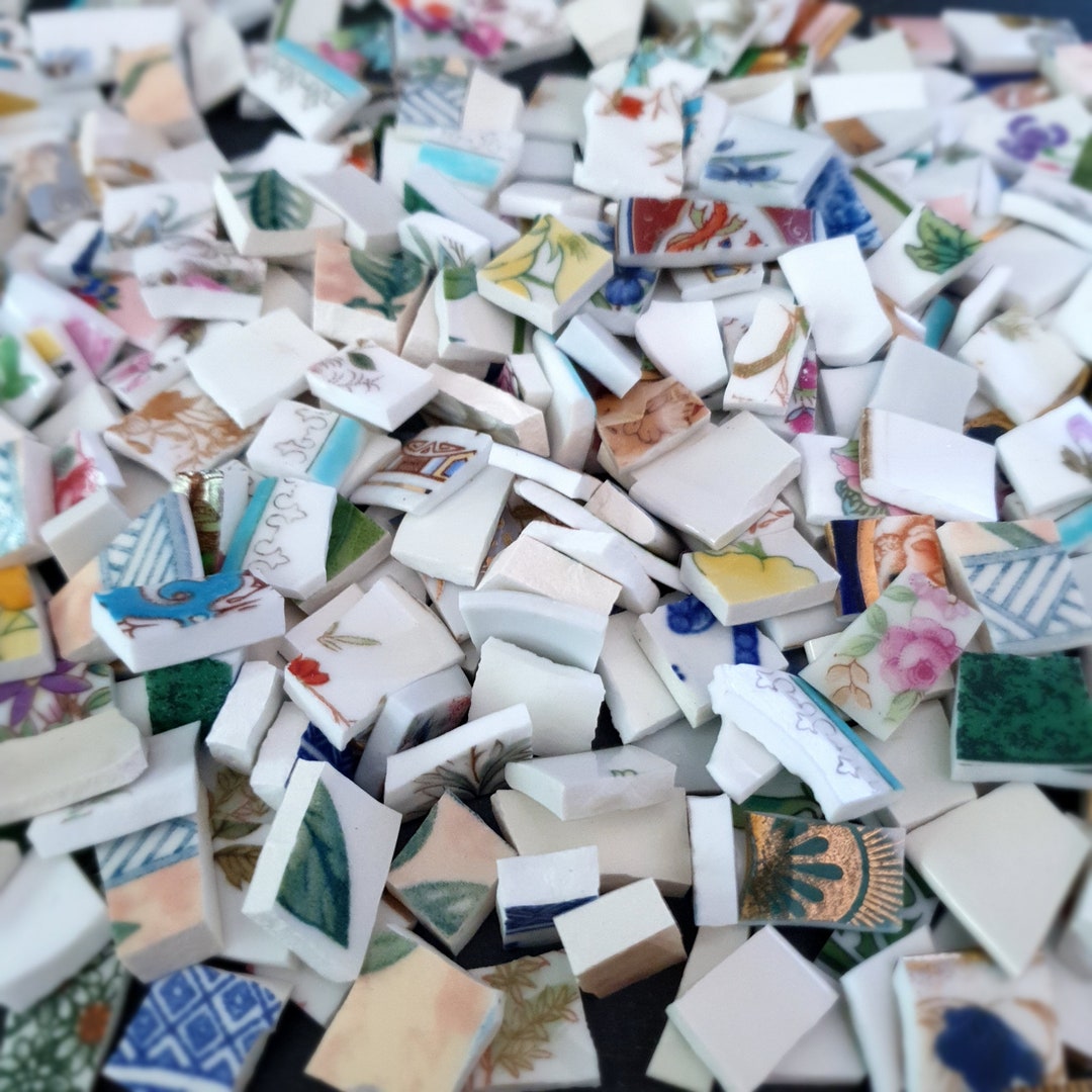 Lucky Packet Made up of Small Pieces of Handcut Vintage China Pieces ...
