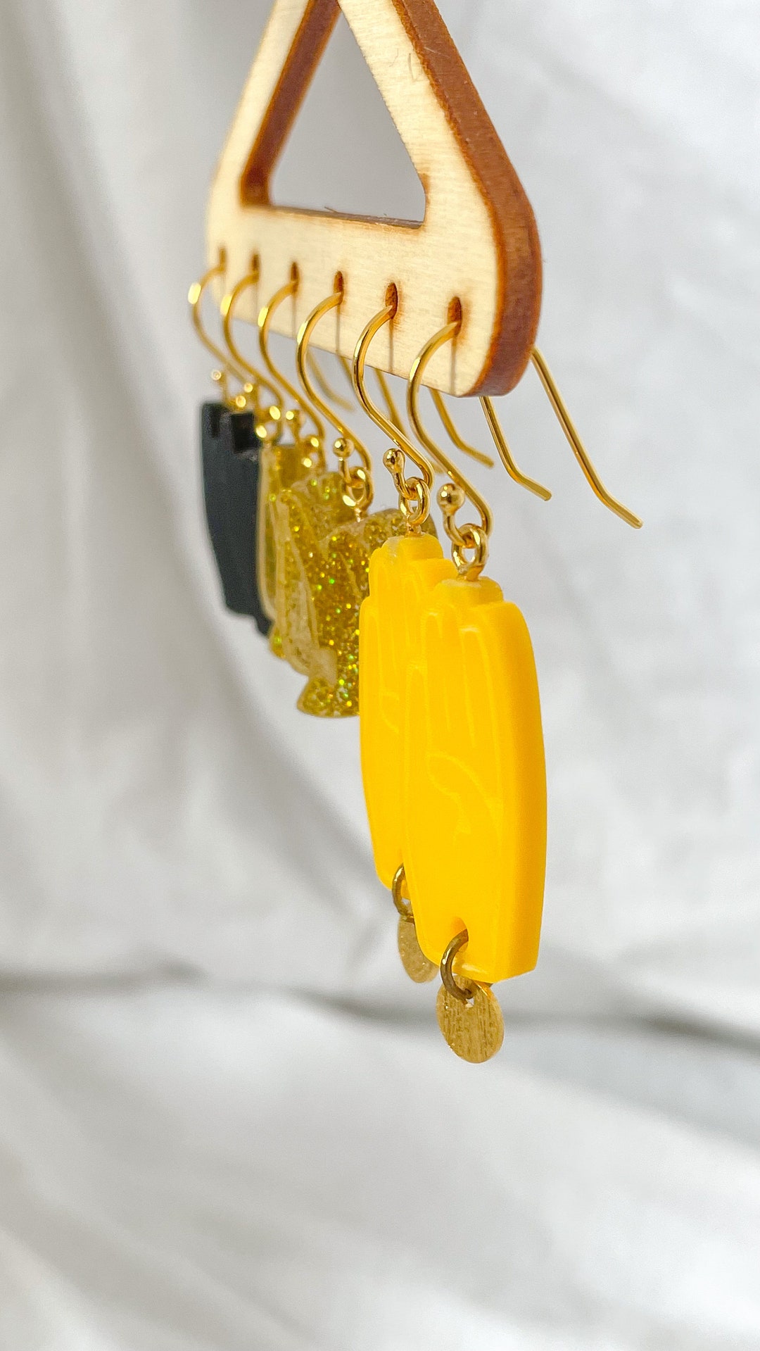 Danish Sign Language DTS Hand Alphabet Earring-hooks With Pedants - Etsy