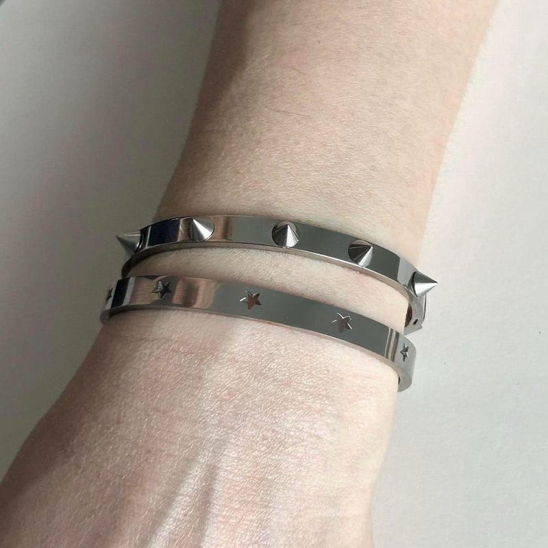 Rivet Cuff Bracelet - Etsy