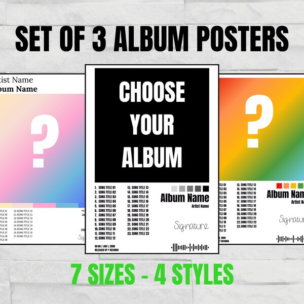 Tracklist Album Art - Etsy