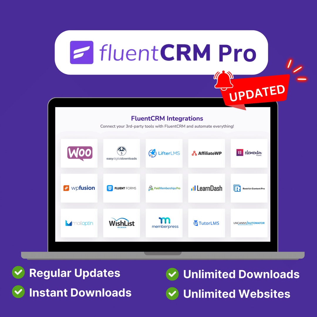 Lifetime Fluentcrm Pro | Customer Management Plugin | Latest Version ...