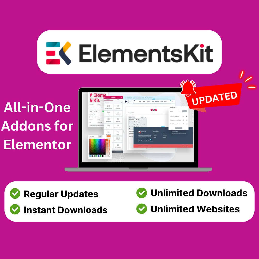 Elementskit Pro Premium Wordpress Plugin Lifetime Updates Unlimited ...