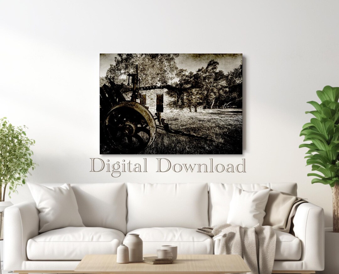 Old Farmhouse Wall Art, Rustic Vintage Digital Download,a2 Printable ...