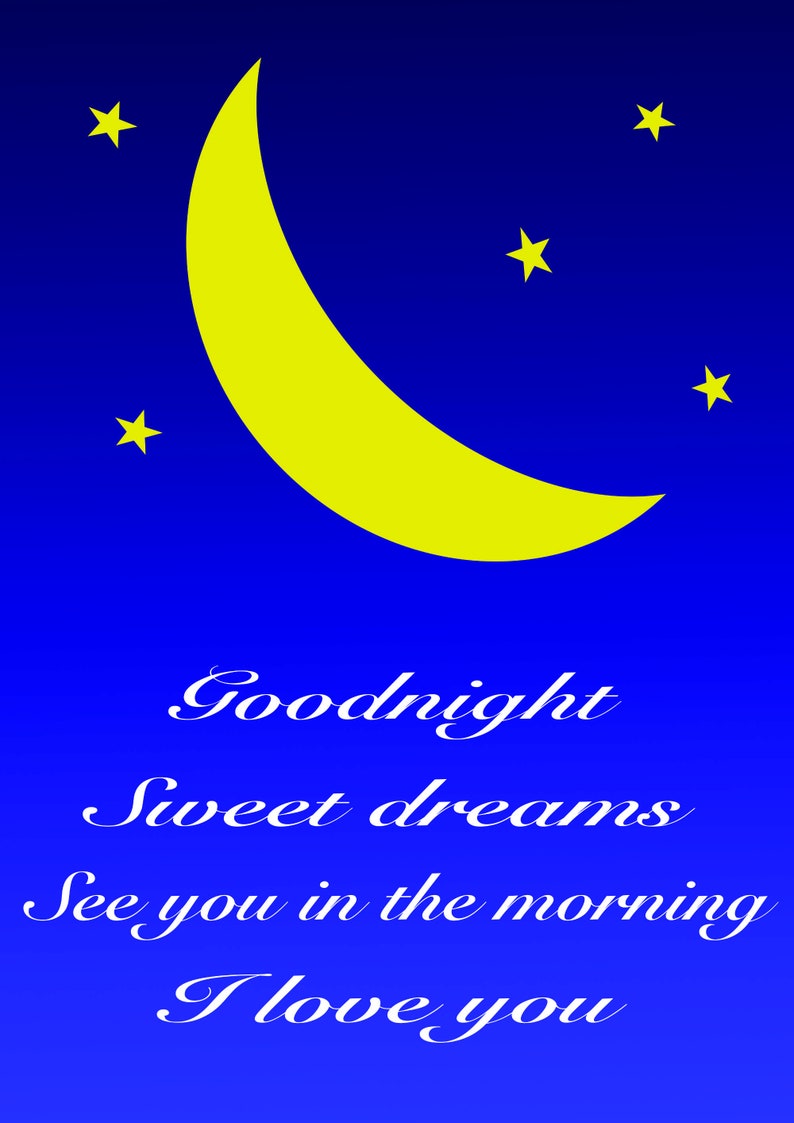 Moon & Stars Original, Instant Download, Perfect for Your Child's Room ...