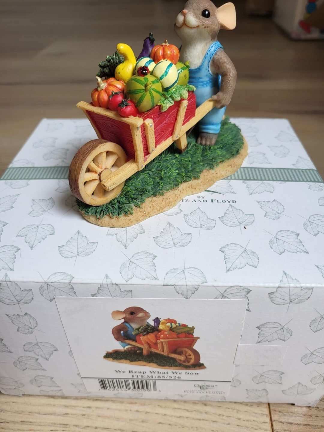 Vintage Charming Tails: We Reap What We Sow, Height 7.5cm. Handcrafted ...