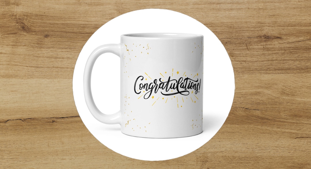 Congratulations Mug, Cup, Office, Celebration, Gift, Fun, Wedding ...